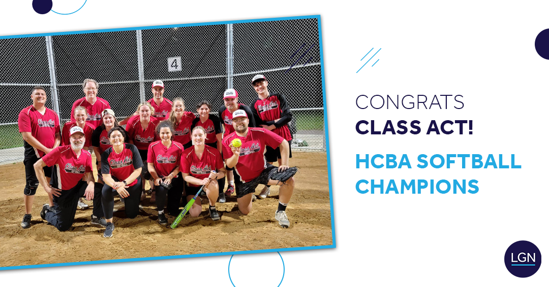 LGN Led Softball Team “Class Act” Wins HCBA Softball Championship | Lockridge Grindal Nauen PLLP